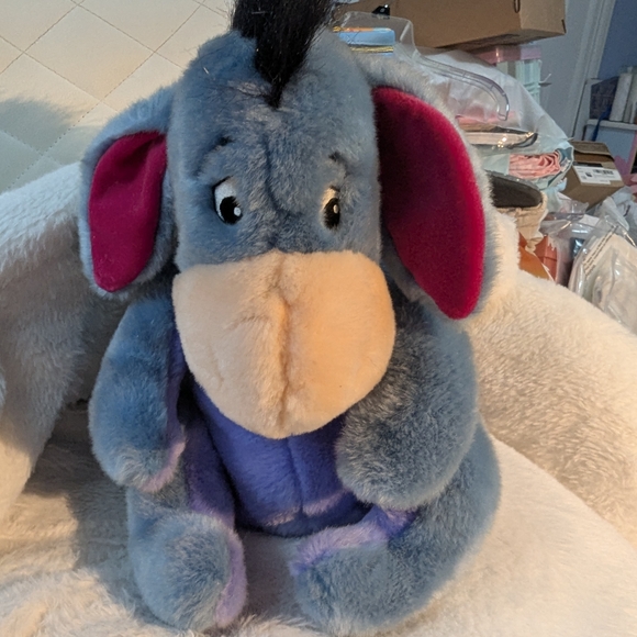 Disney | Toys | Disney Blue And Purple Stuffed Donkey | Poshmark